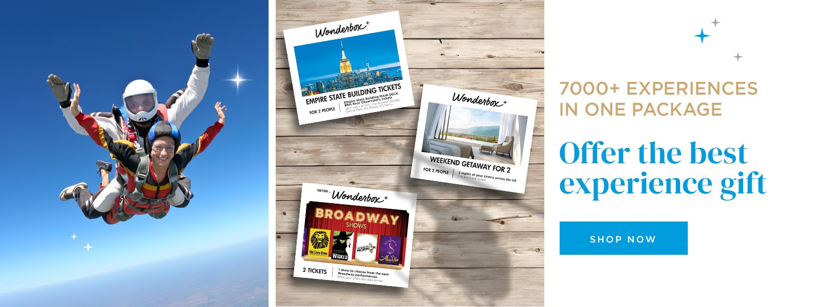 Wonderbox | Experience Gifts & Gift cards. Find the perfect gift here!
