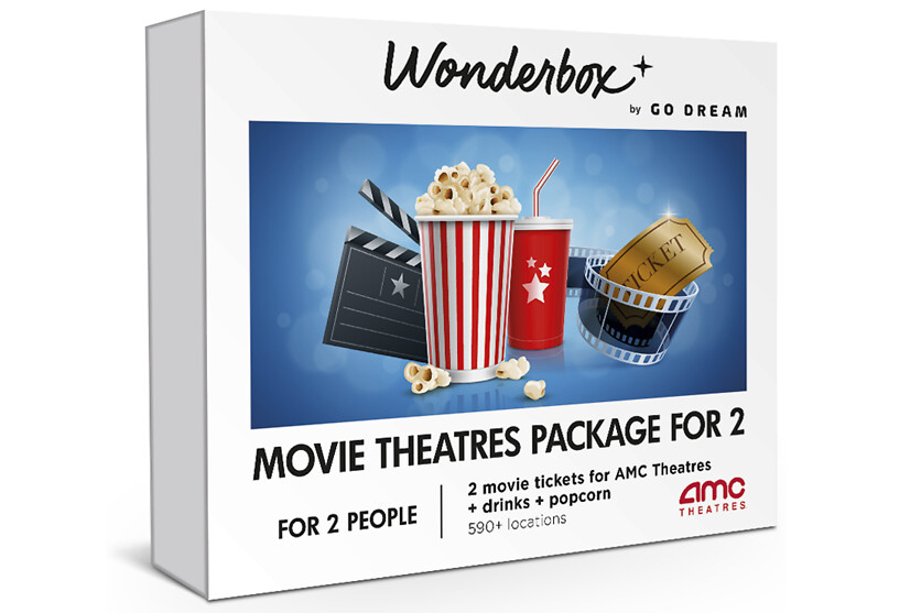 Gift Box AMC Movie Theatres Package for 2 | WONDERBOX