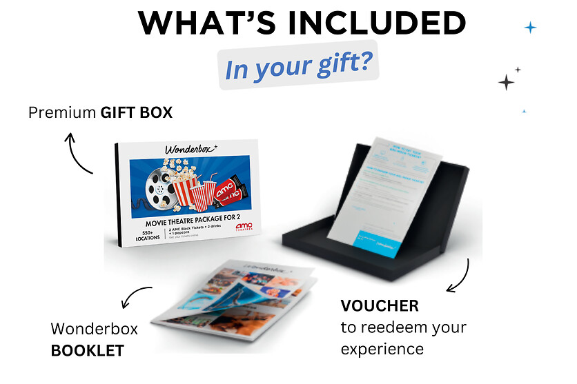 AMC Movie Gift Box for 2 | Tickets + Drinks & Popcorn | WONDERBOX