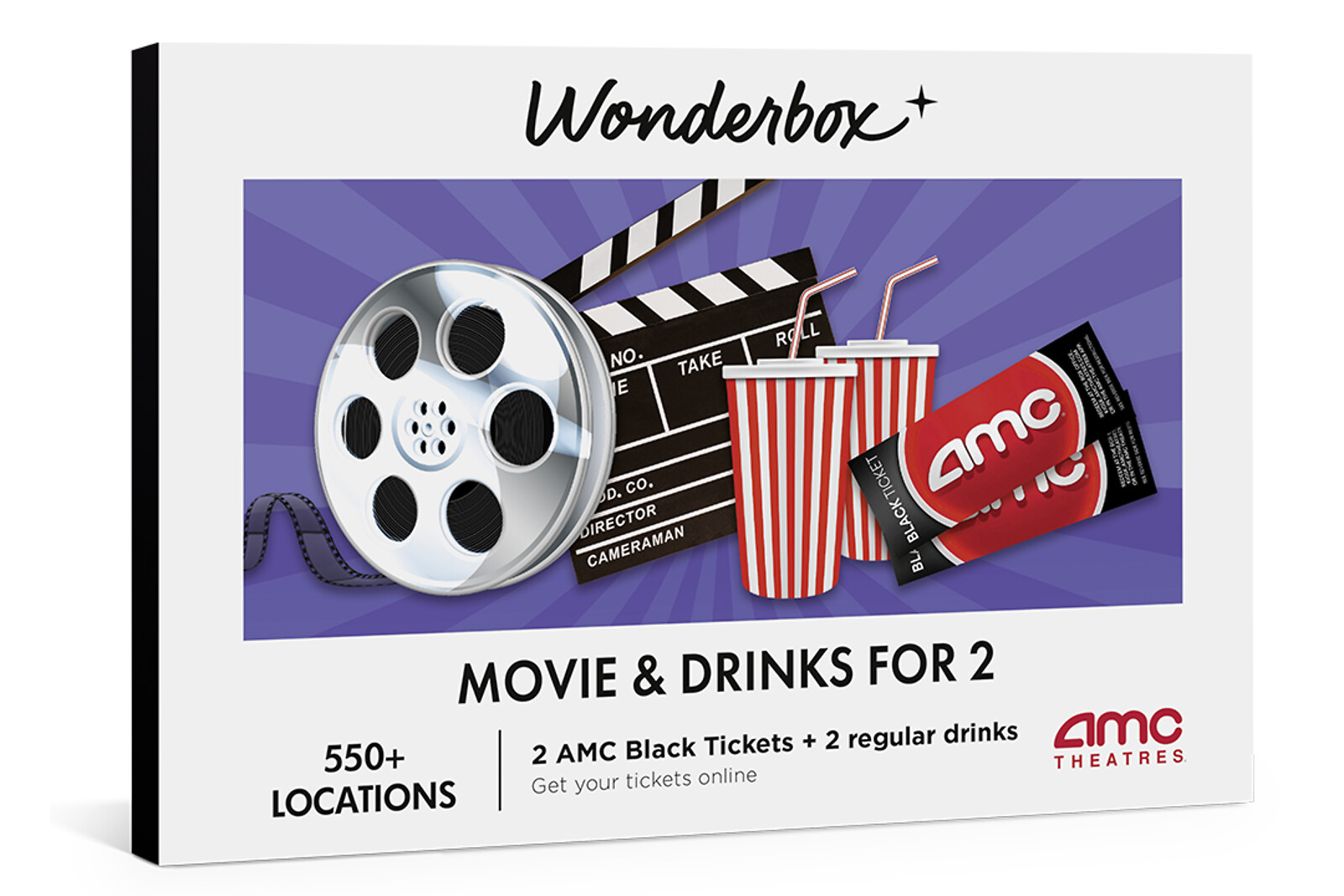 Gift Box 2 Movie Tickets + 2 drinks | WONDERBOX