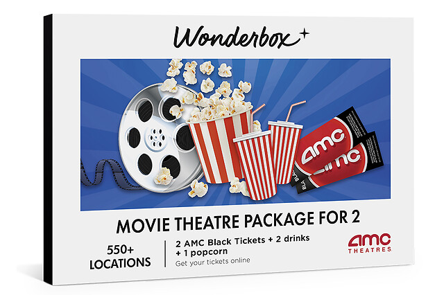 AMC Movie Gift Box for 2 | Tickets + Drinks & Popcorn | WONDERBOX