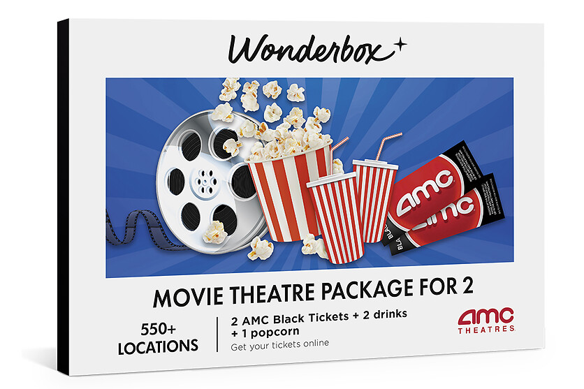 AMC Movie Gift Box for 2 | Tickets + Drinks & Popcorn | WONDERBOX