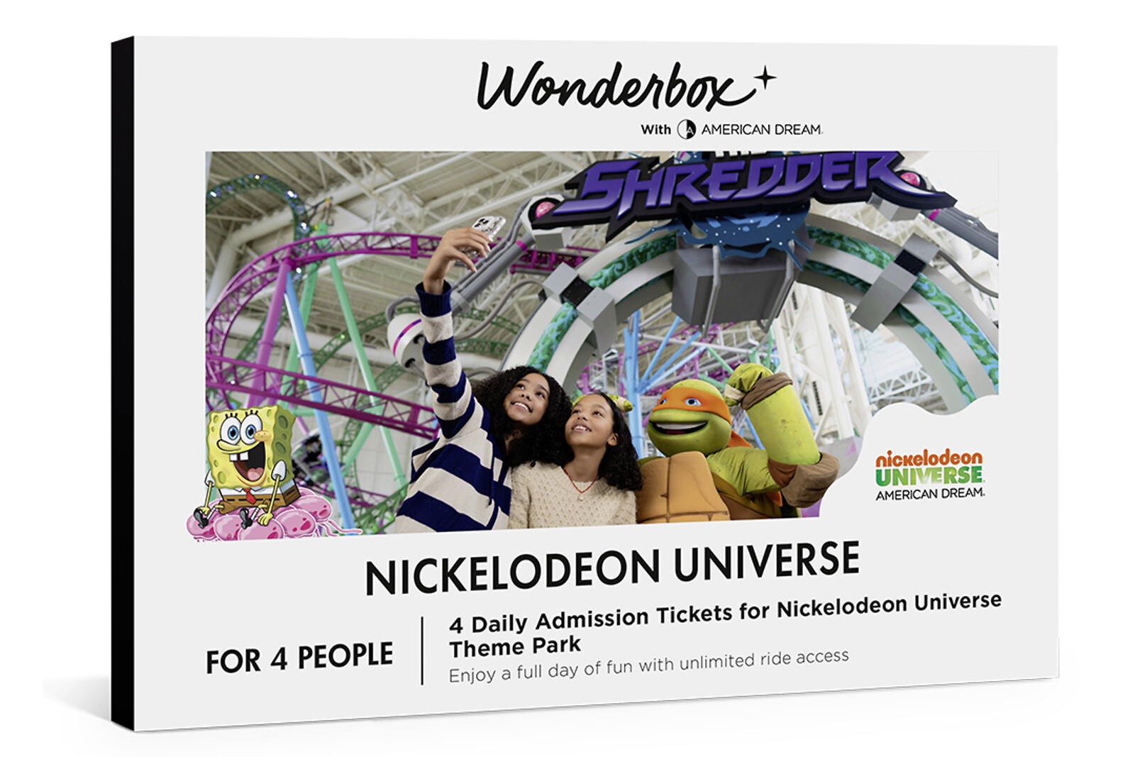 Gift Box Nickelodeon Universe for 4 | WONDERBOX
